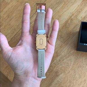 Marc Jacobs | Accessories | Marc Jacobs The Jacobs Analog White Leather ...